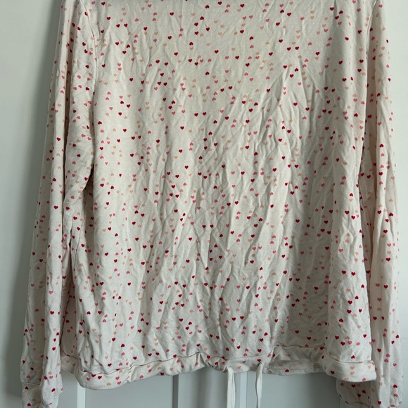 Soma | Intimates & Sleepwear | Soma Cream Top With Pink And Red Heart ...